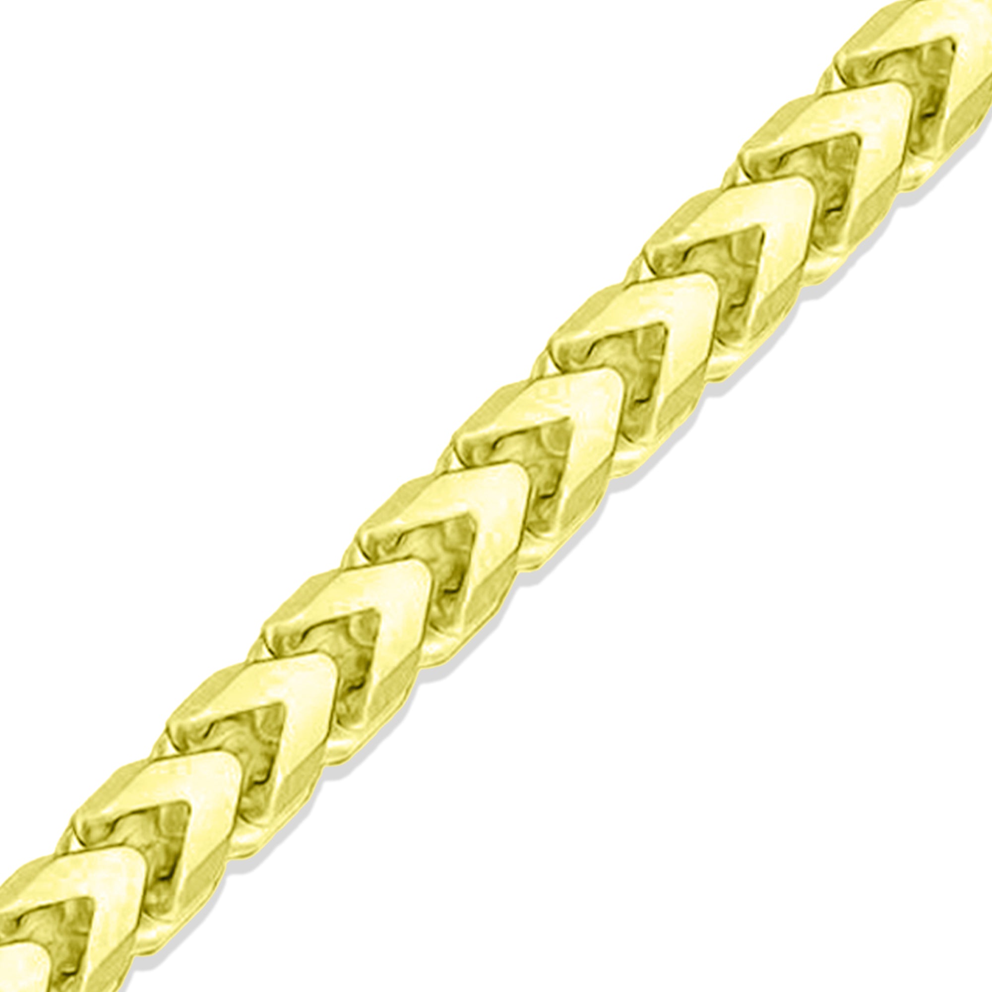 4mm Plain Franco Chain 14k Solid Gold | Mour & Co.