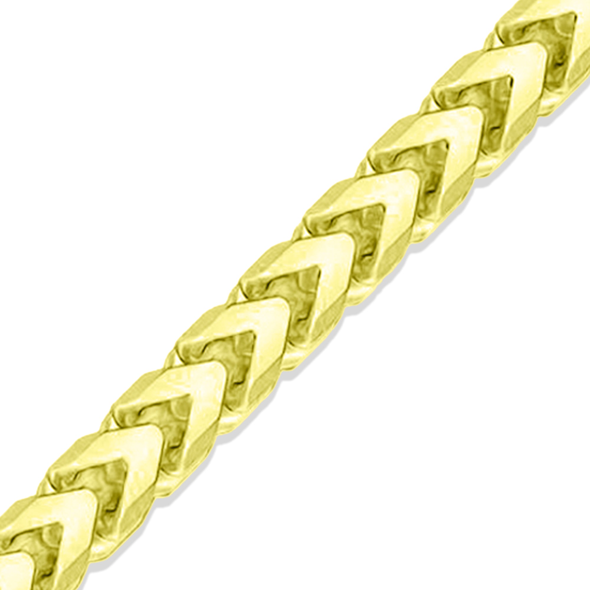 5mm Plain Franco Chain 14k Solid Gold | Mour & Co.